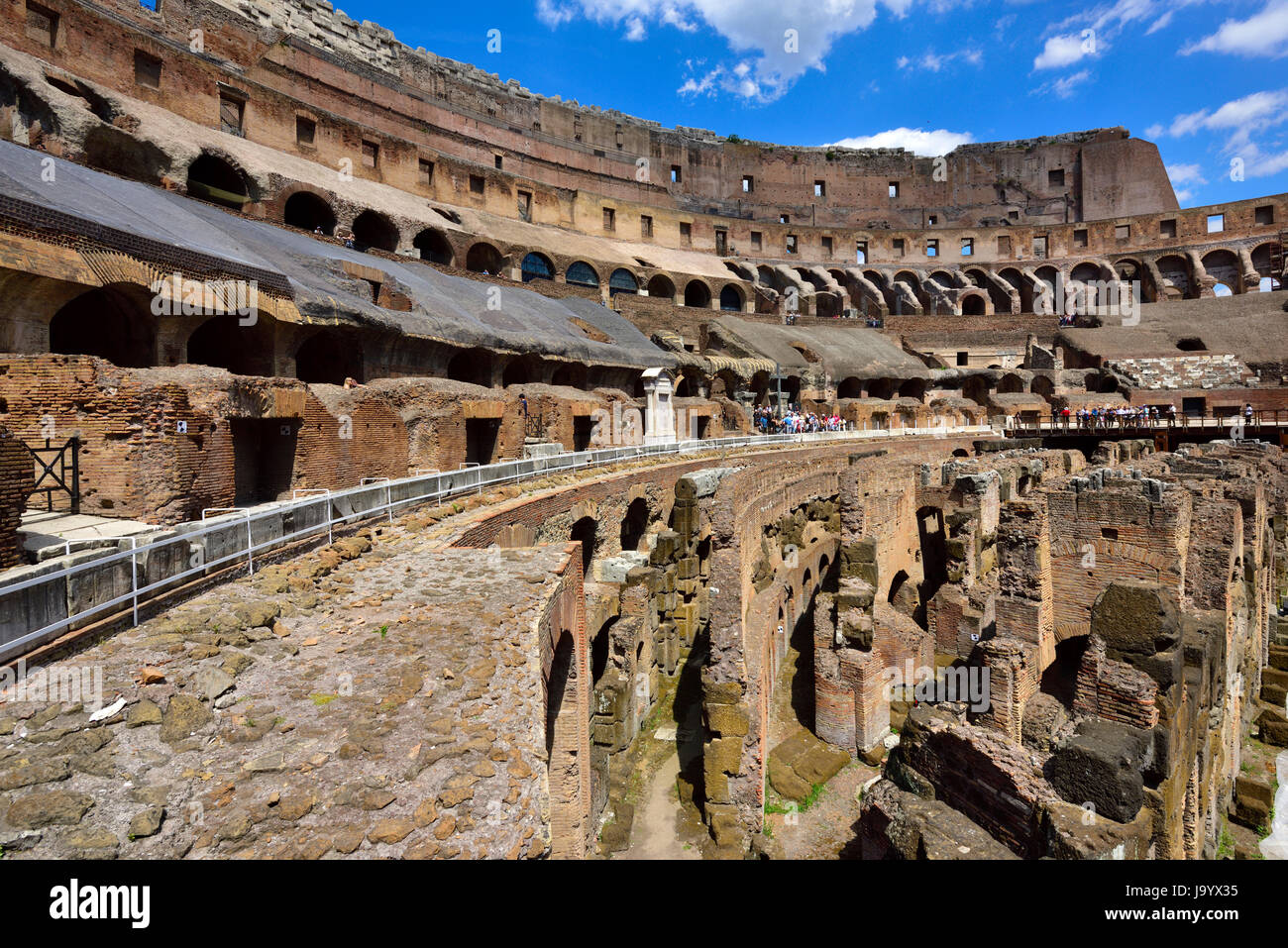 Inside of the Colosseum, Rome, Italy Stock Photo - Alamy