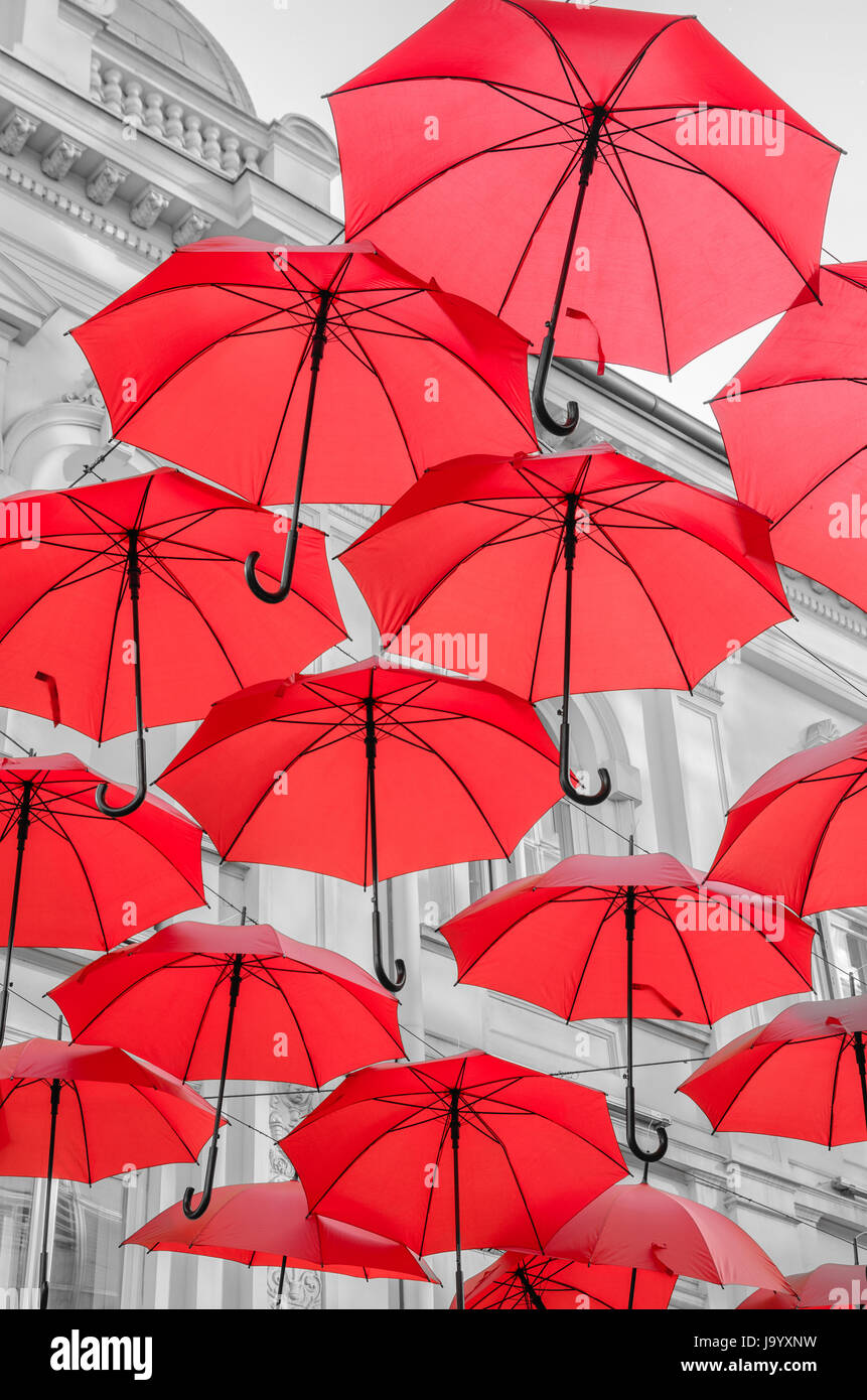 Red umbrella umbrellas hi-res stock photography and images - Alamy