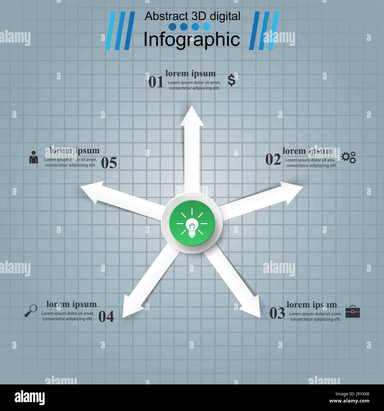Infographic icons. Arrows icon Stock Vector Image & Art - Alamy