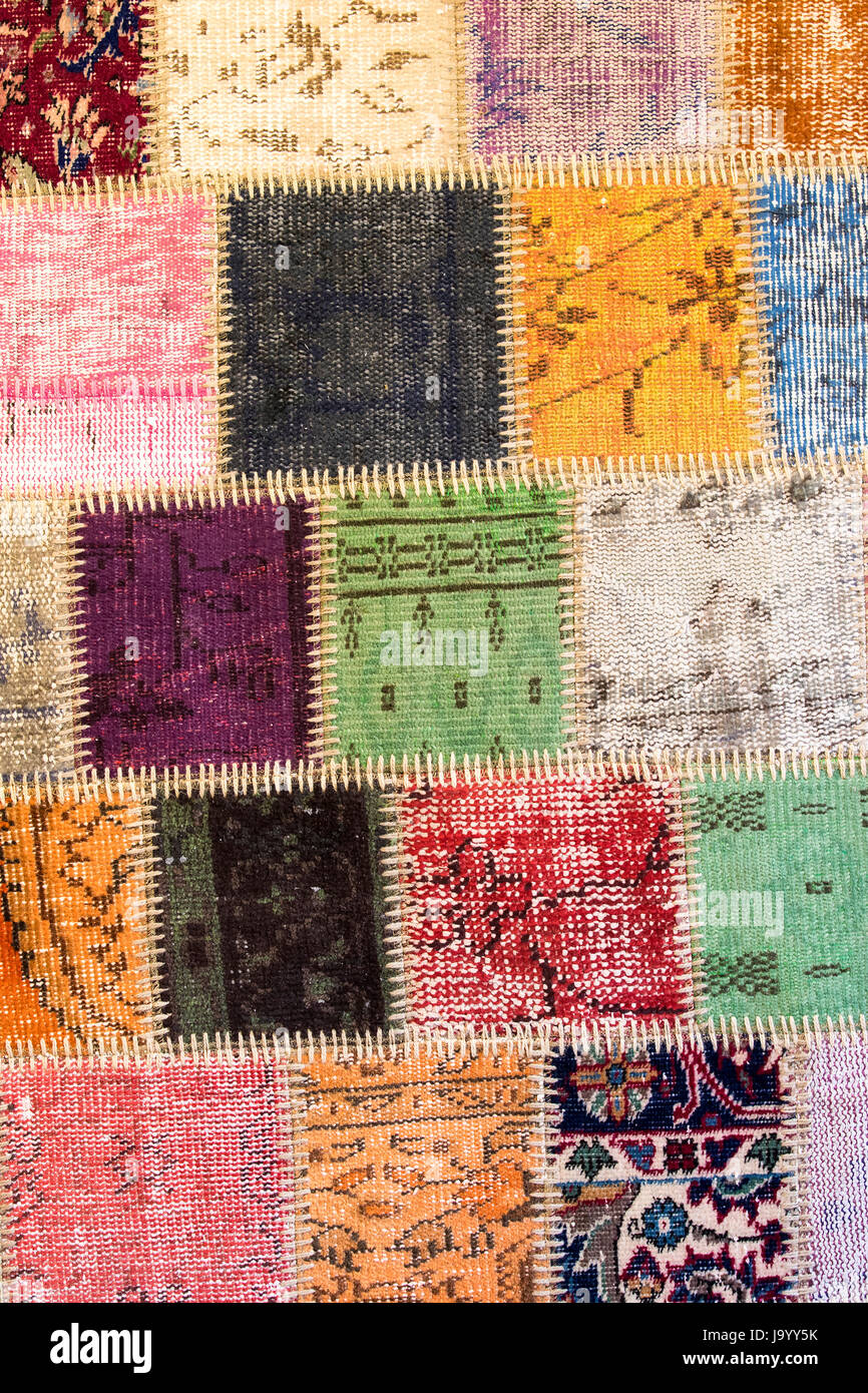 Texture of a piece of old carpet to sew thick threads Stock Photo - Alamy