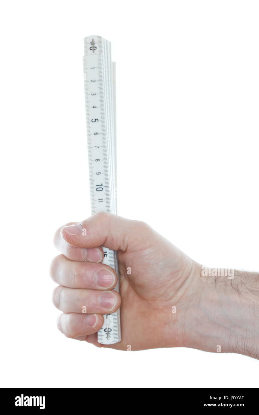 ruler in hand Stock Photo - Alamy