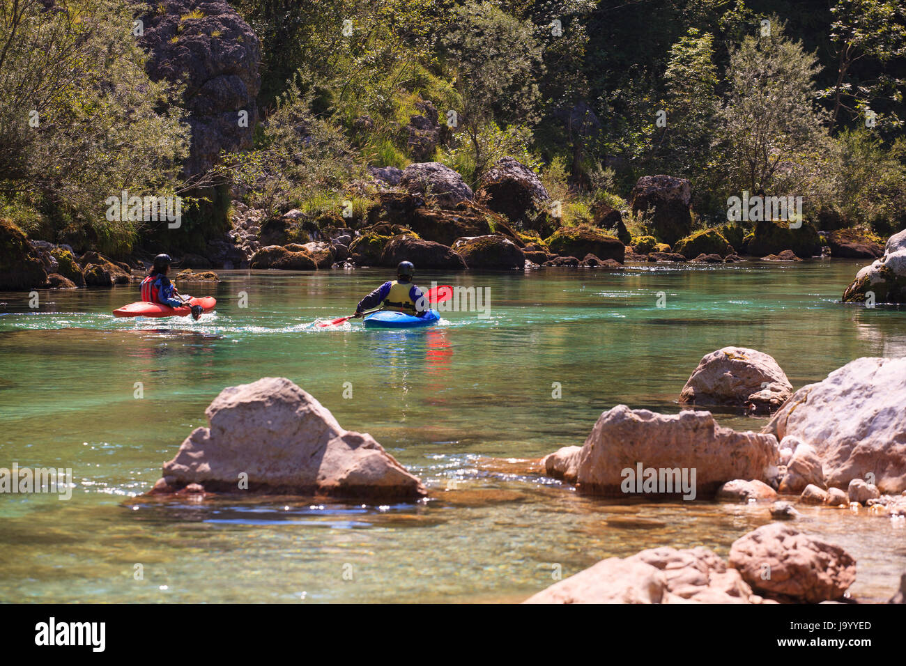 sport, sports, kayak, canoe, river, water, slovenia, humans, human ...