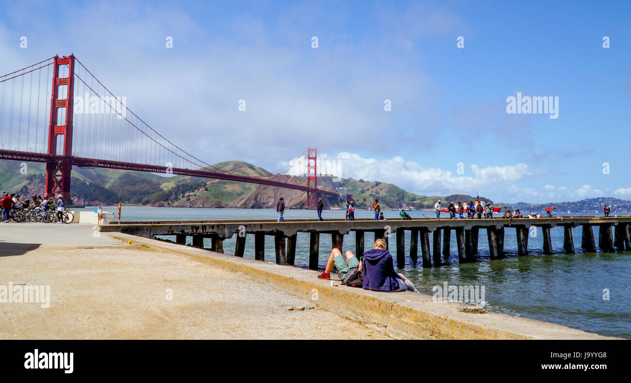 Golden Gate Bridge - view from Crissy Field in San Francisco - SAN ...