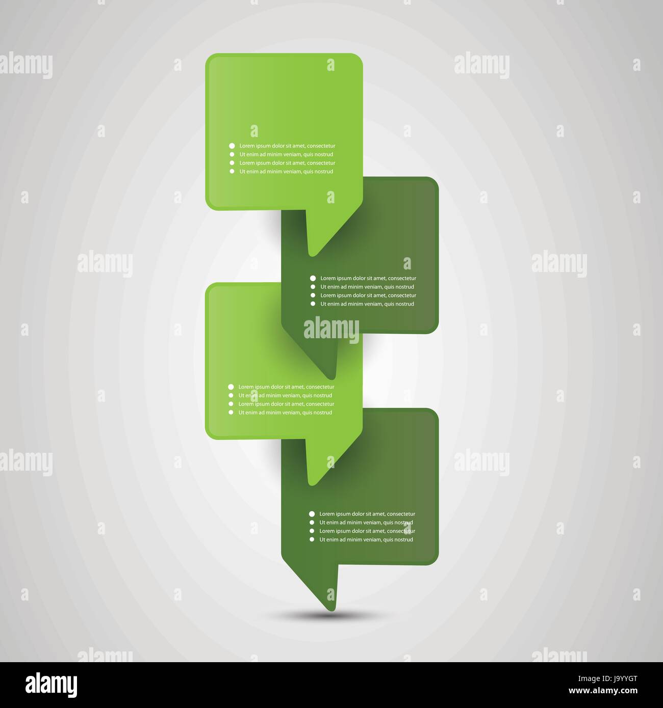 Set of Green Speech Bubbles - Illustration in Freely Editable Vector ...