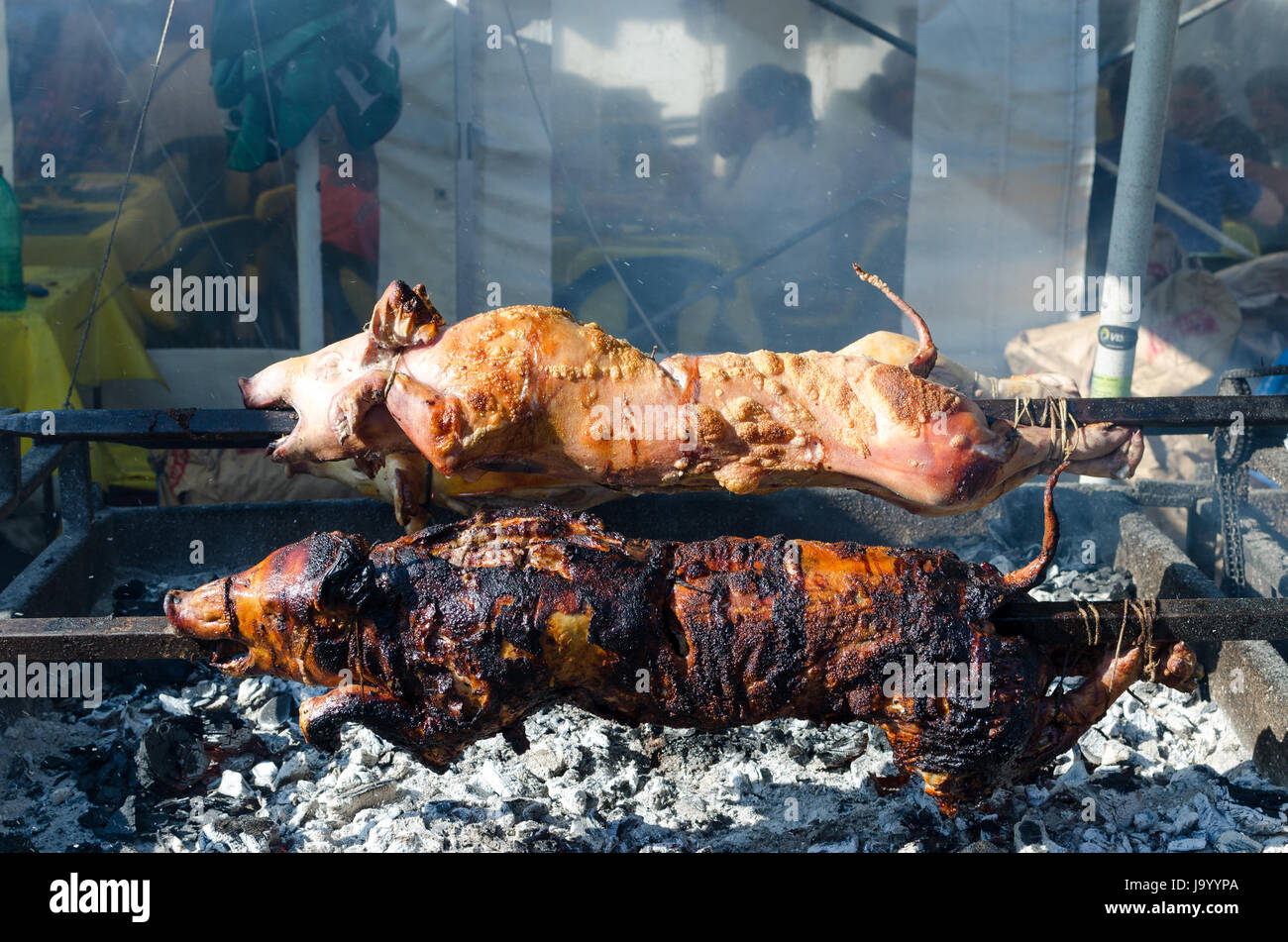 Festival food meat pig hi-res stock photography and images - Alamy
