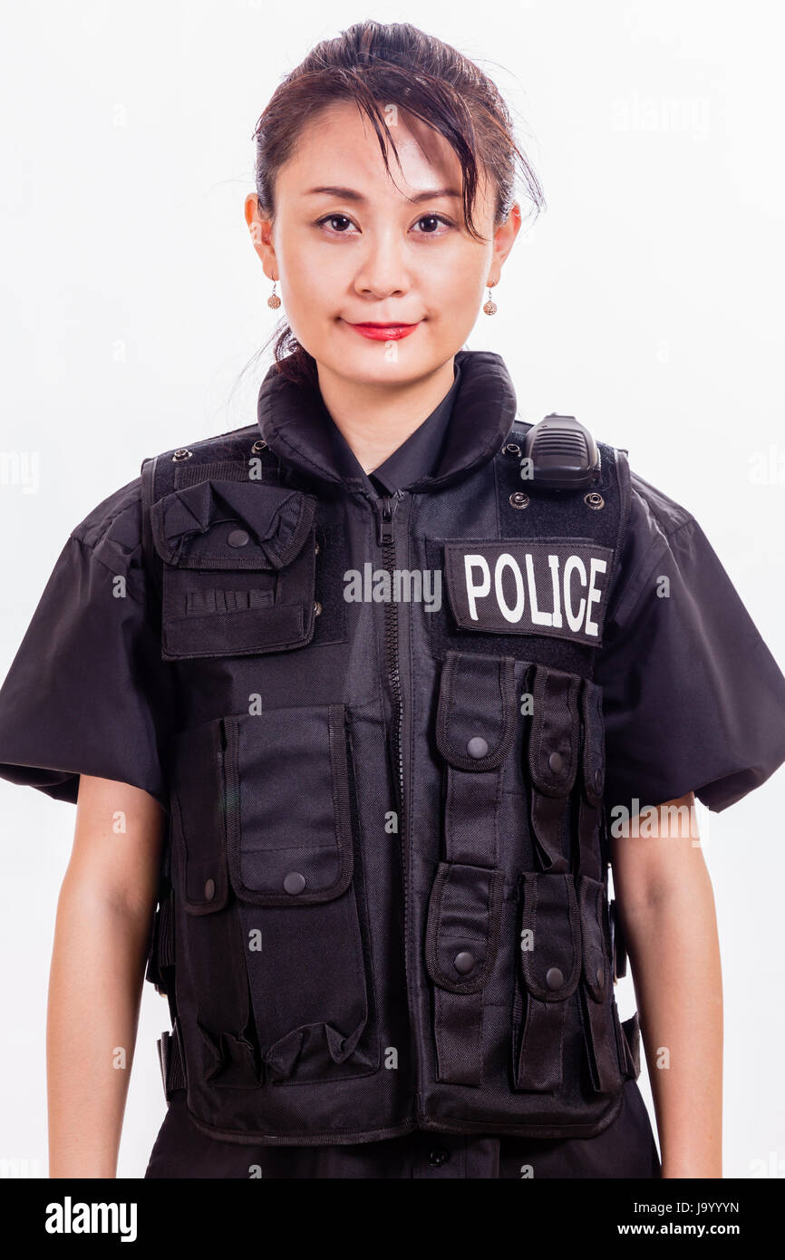 Chinese female police officer Stock Photo - Alamy
