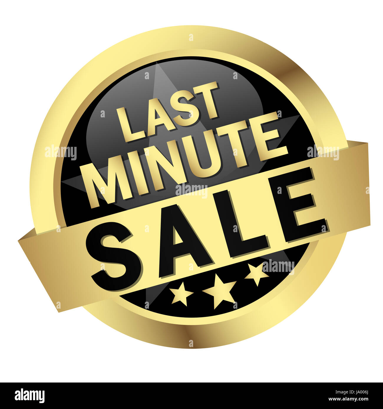 button with banner Stock Photo - Alamy