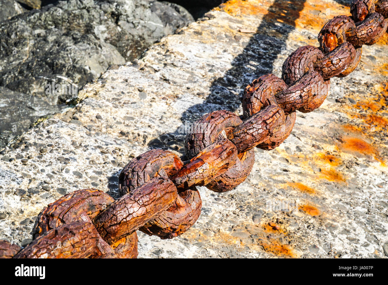 Rusty weathered iron chain at Golden Gate Bridge San Francisco - SAN ...