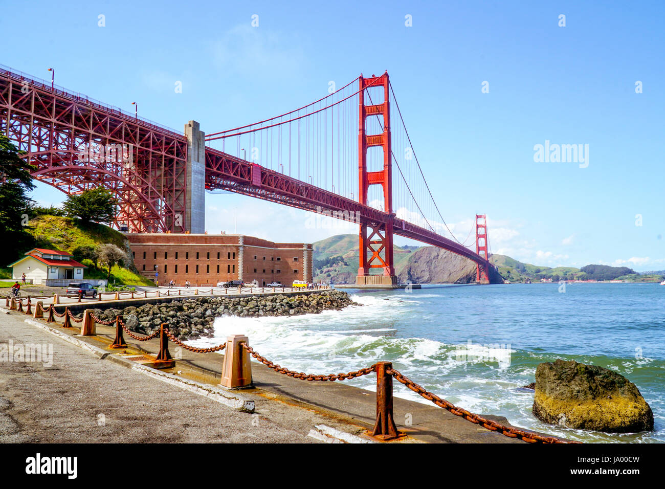 Golden Gate Bridge - view from Fort Point - SAN FRANCISCO - CALIFORNIA ...