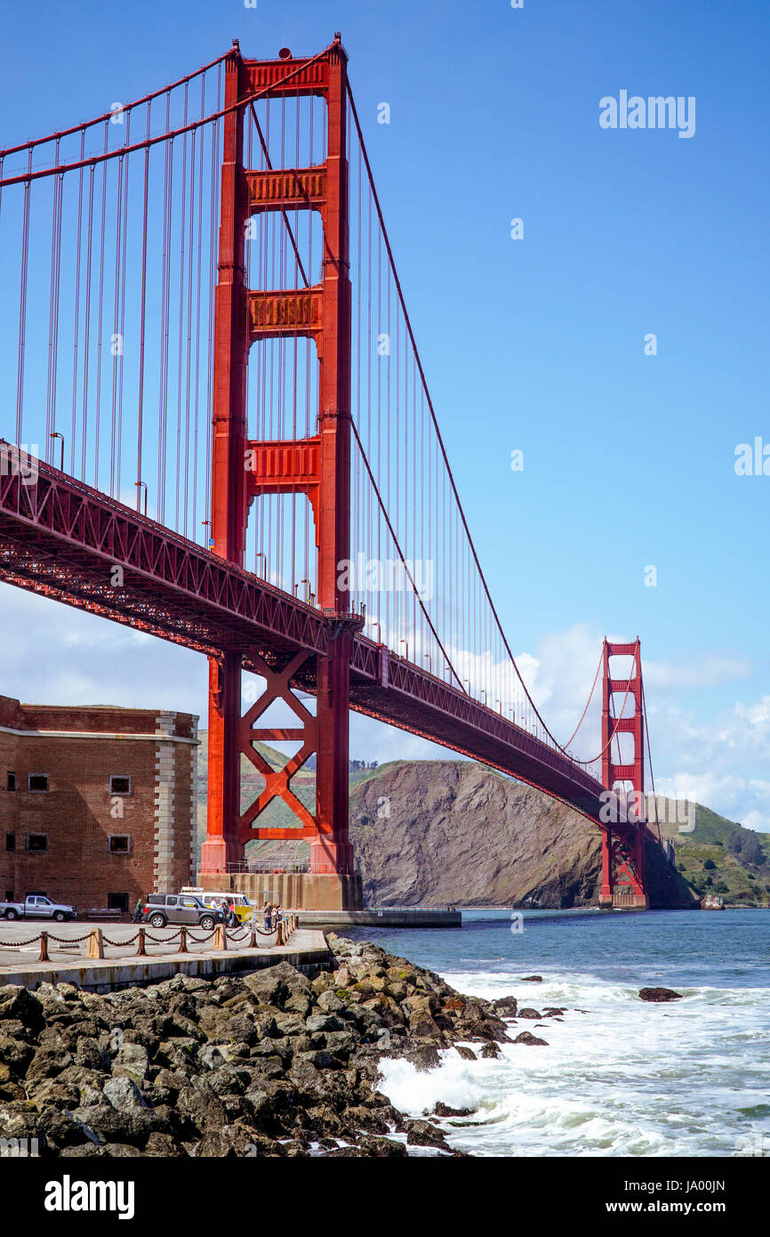 Golden Gate Bridge - view from Fort Point - SAN FRANCISCO - CALIFORNIA ...