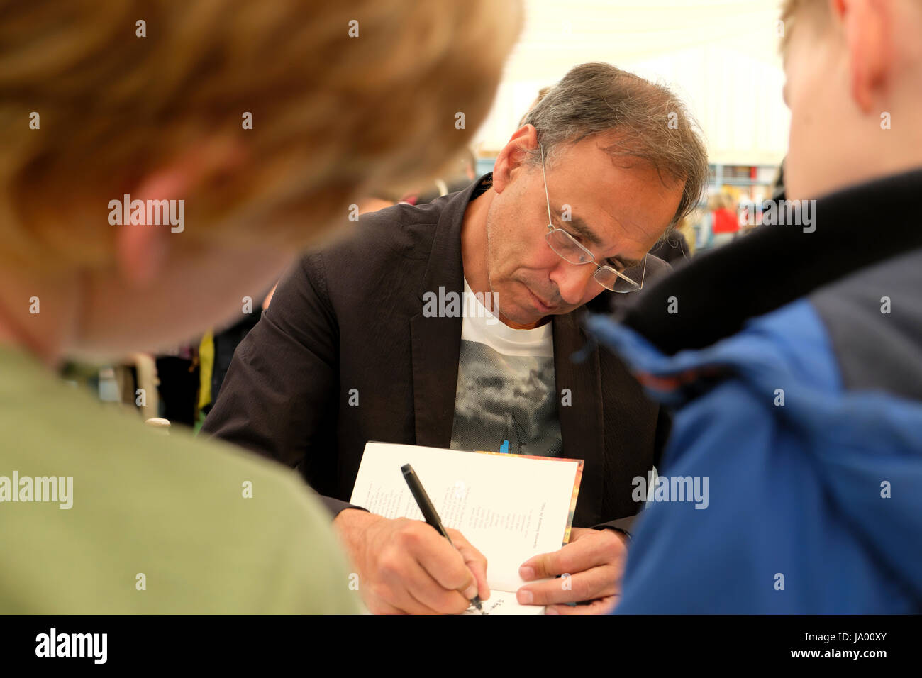 Childrens' author Anthony Horowitz book signing in the bookstore at the ...