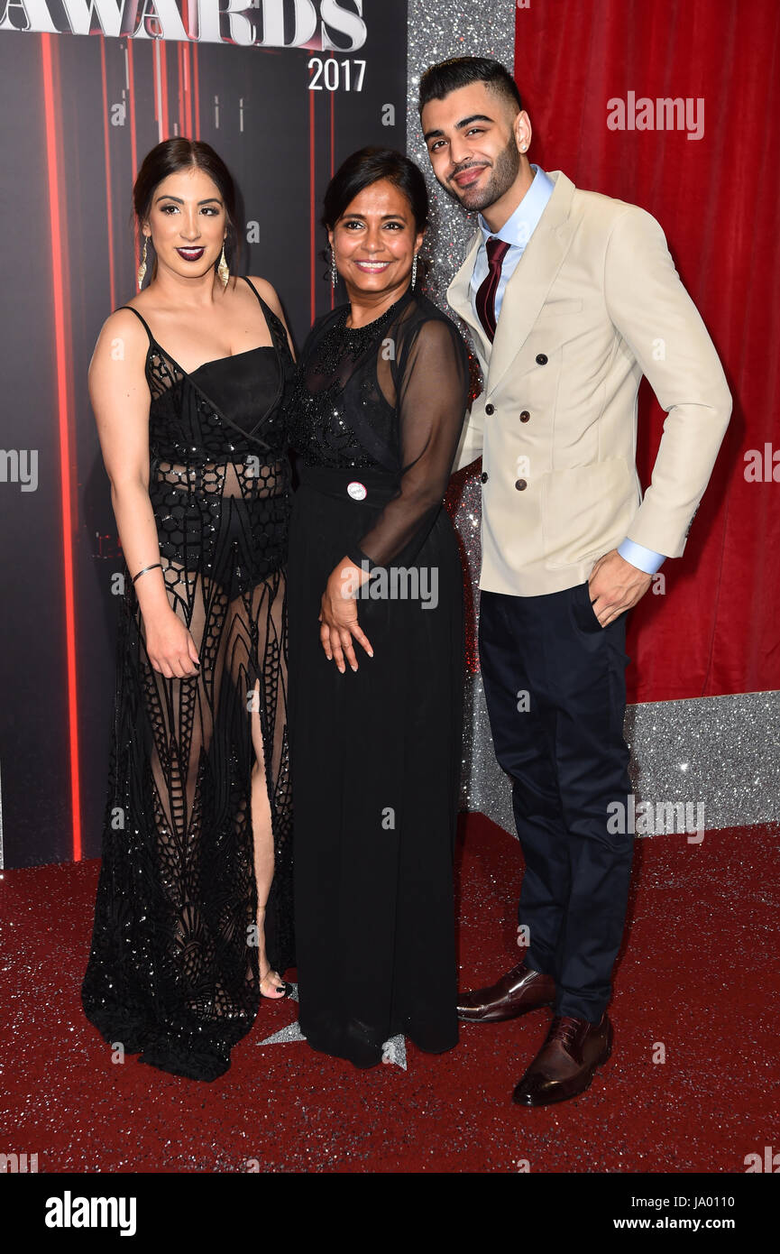 Mandy Thandi (L-R) Bharti Patel and Sunjay Midda attending the British ...