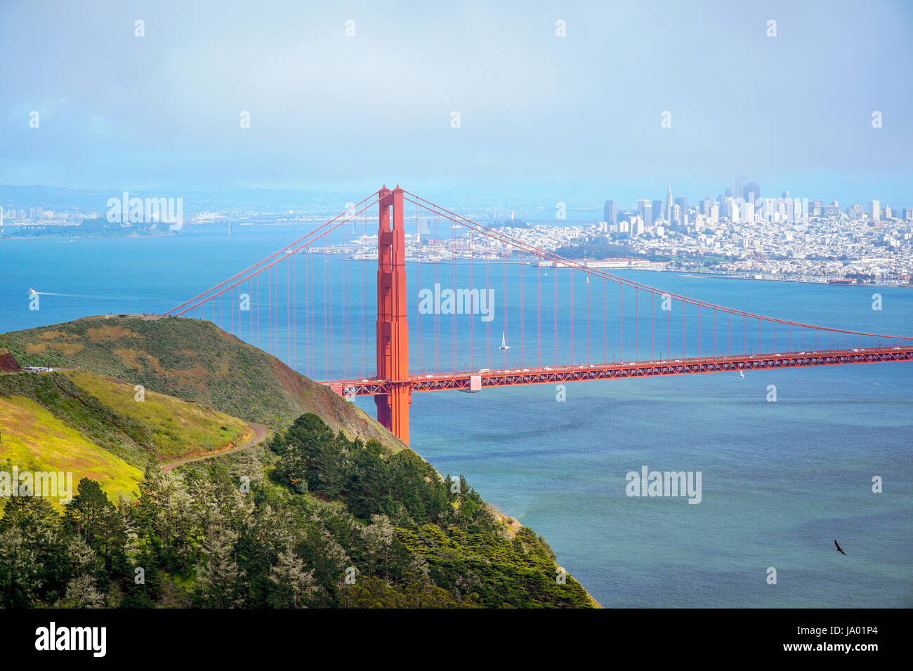 Aerial view of golden gate bridge hi-res stock photography and images ...