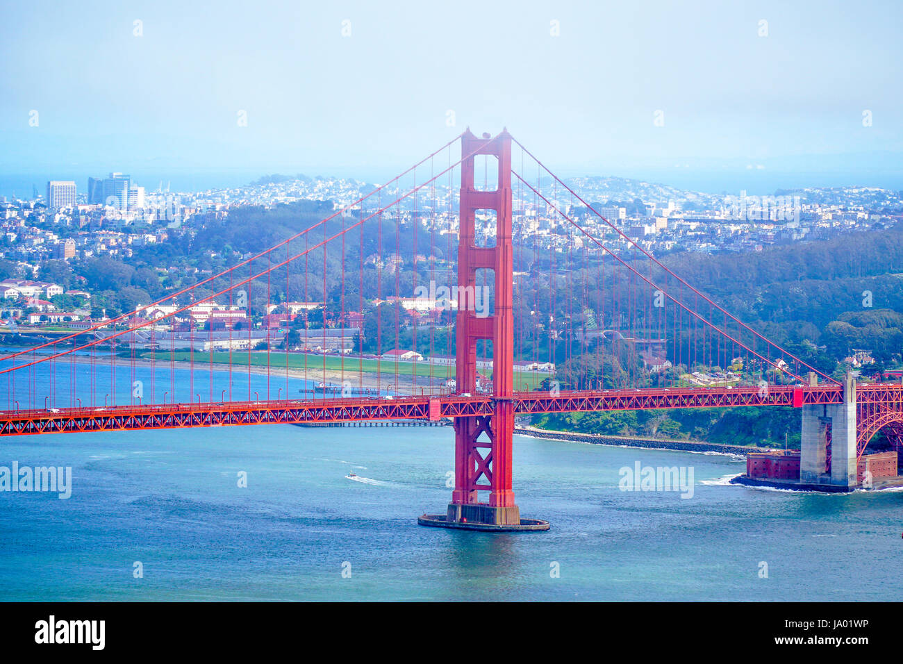 Aerial view of golden gate bridge hi-res stock photography and images ...