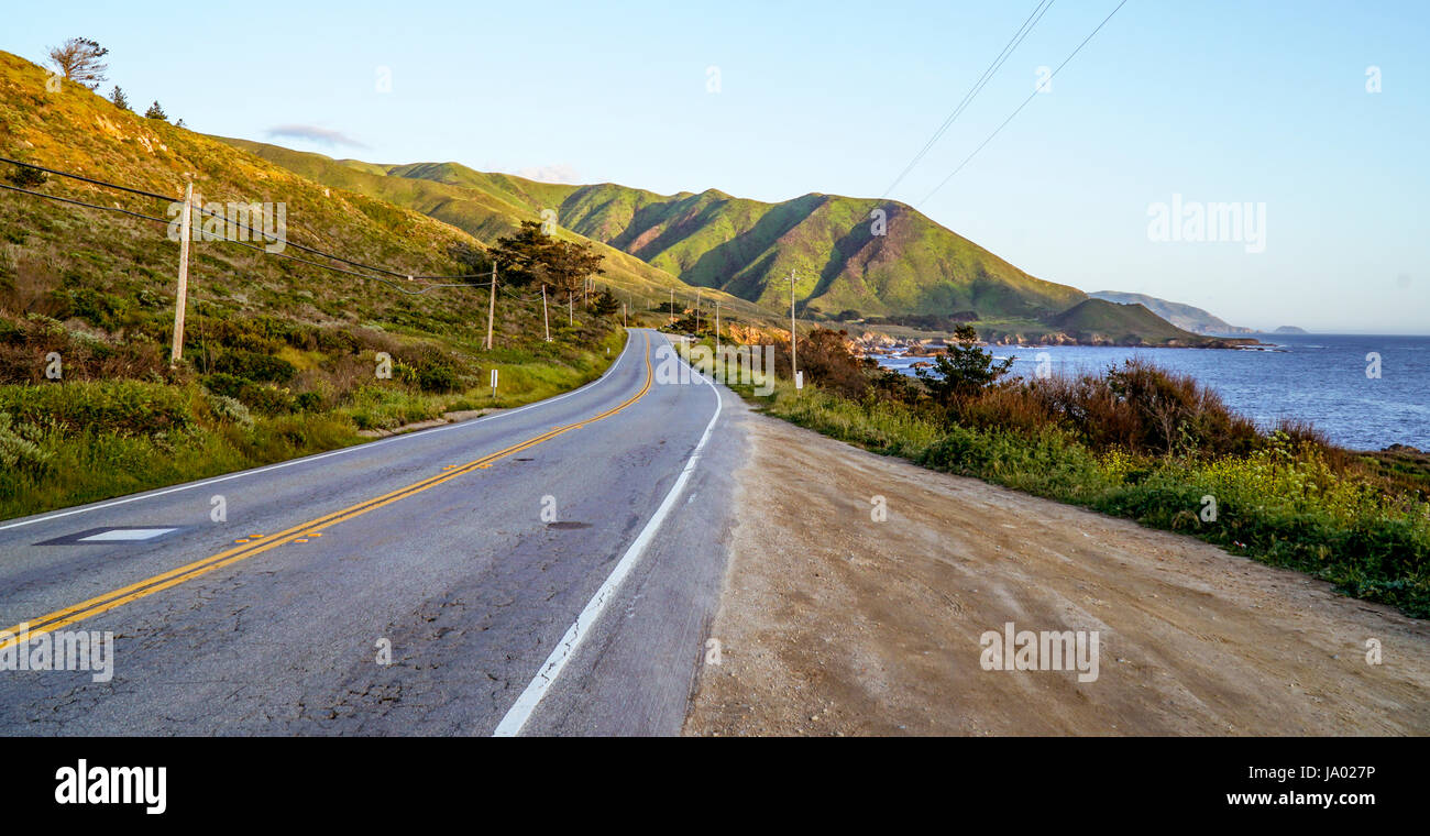 The Highway No 1 at Big Sur California Stock Photo - Alamy