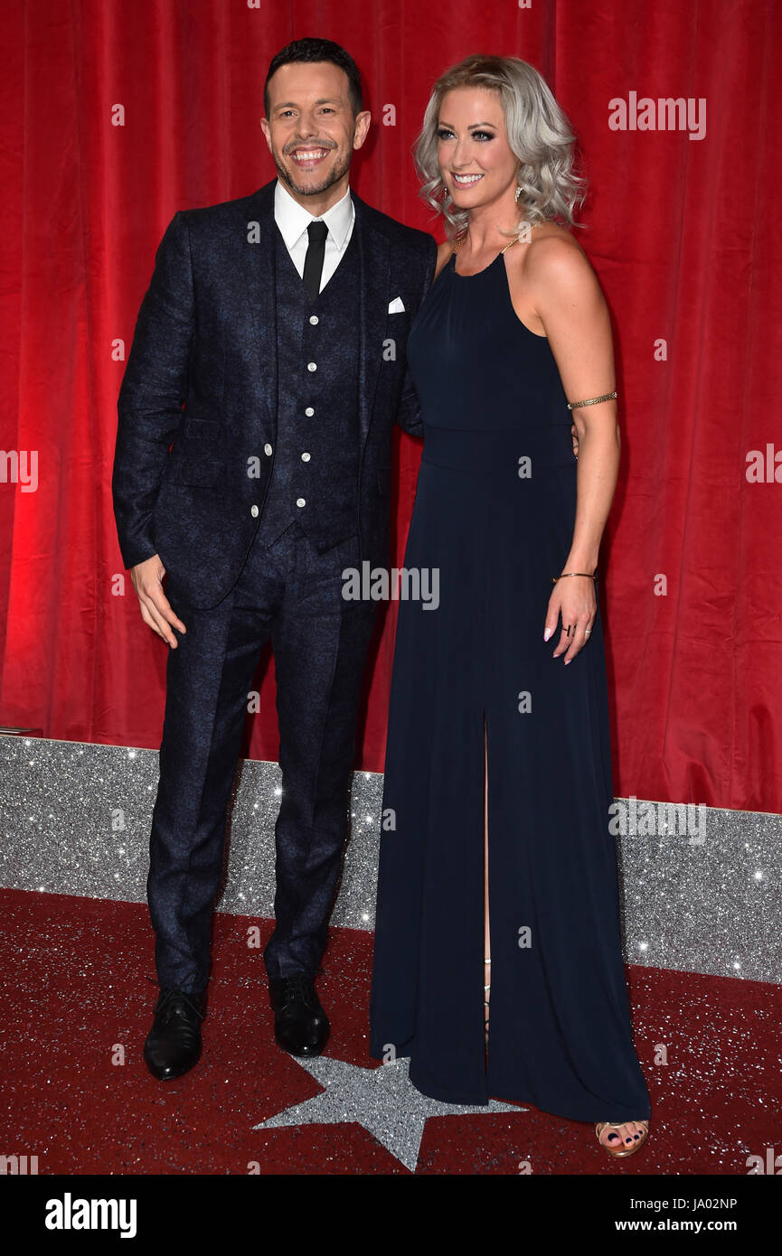 Faye Tozer and Lee Latchford-Evans attending the British Soap Awards ...