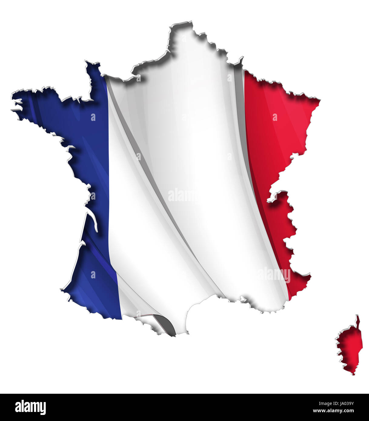 Map of french coastline hi-res stock photography and images - Alamy