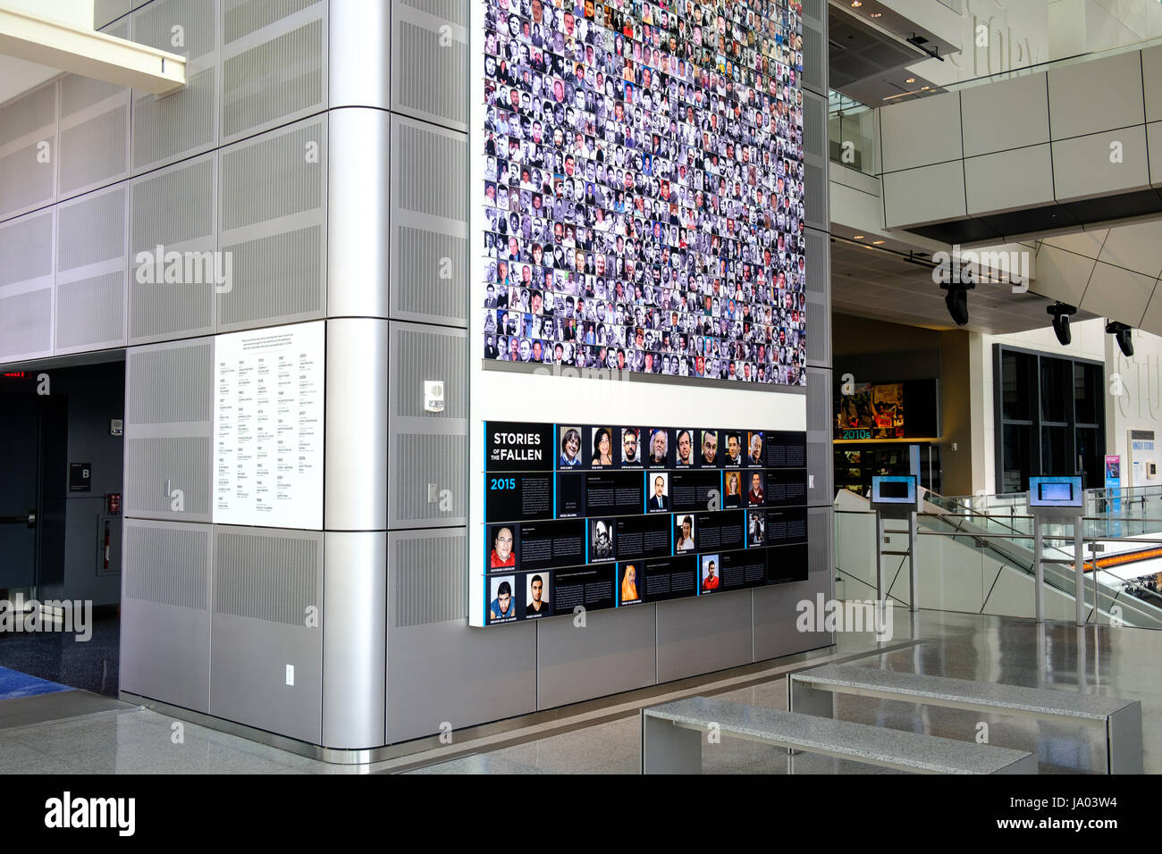 Journalists Memorial at Newseum, Pennsylvania Avenue, Washington, DC ...