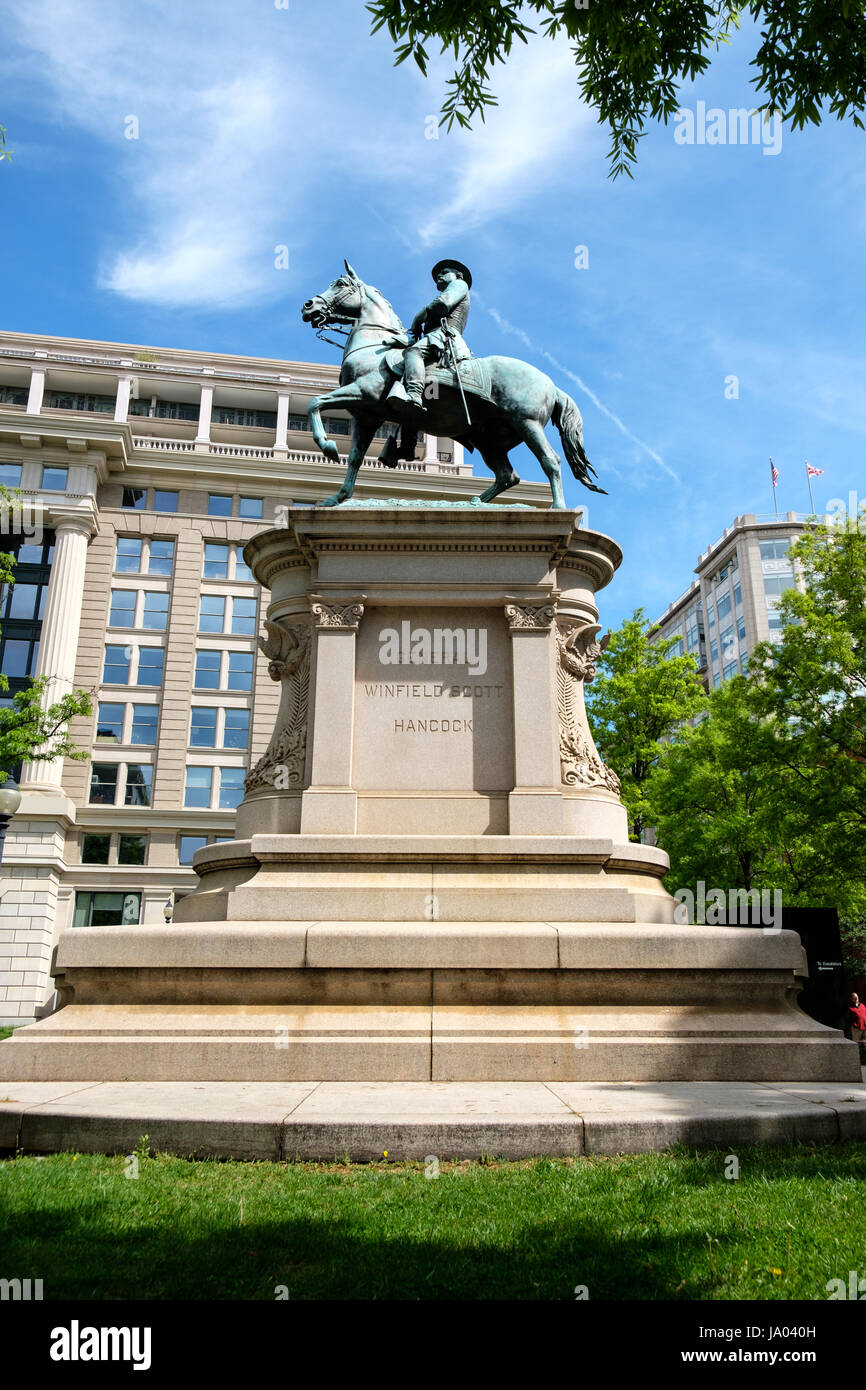 Statue general winfield scott hi-res stock photography and images - Alamy