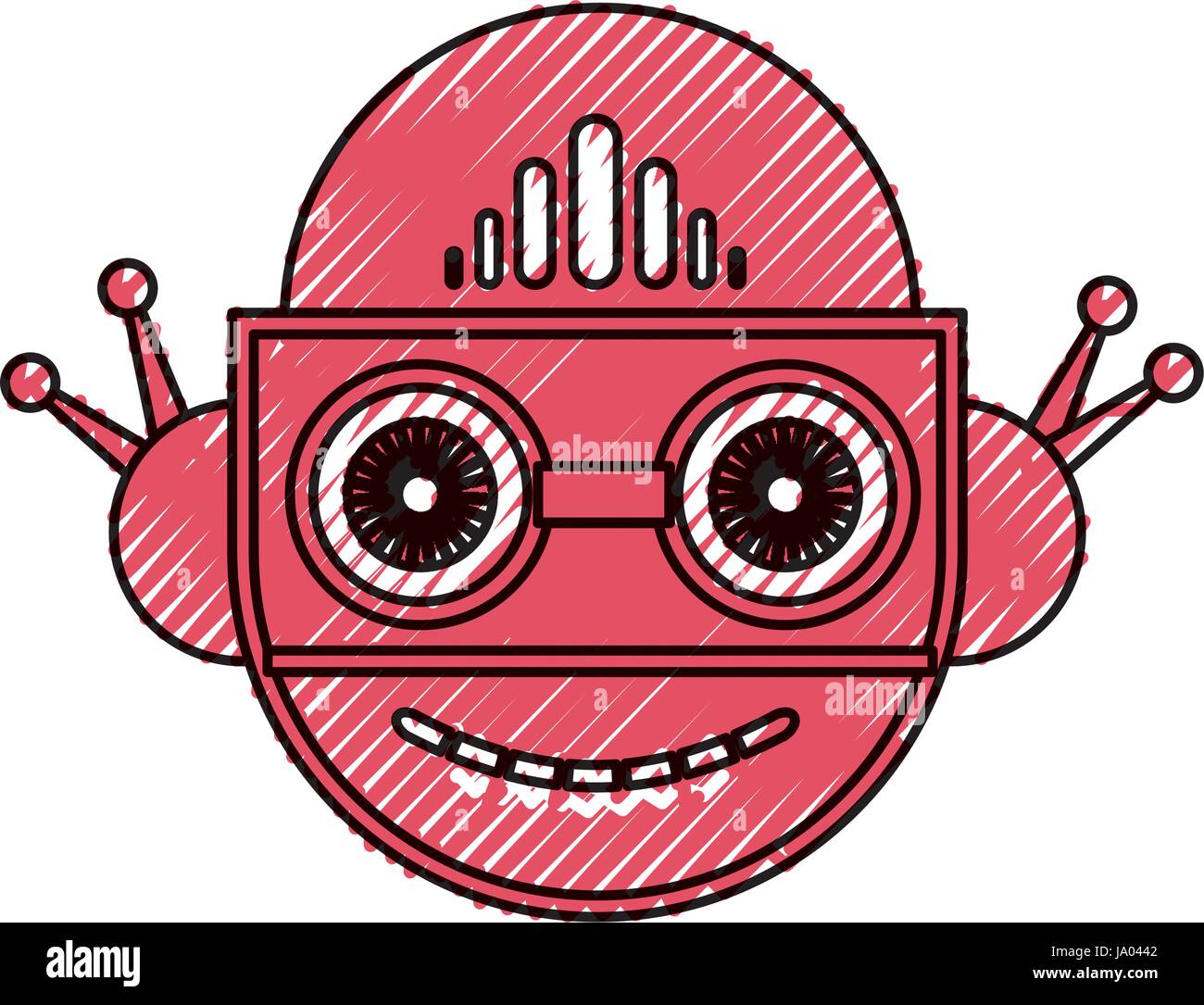 Humanoid robot eyes Stock Vector Images - Alamy