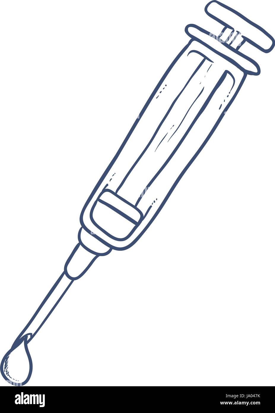 Medical syringe draw Stock Vector Image & Art - Alamy