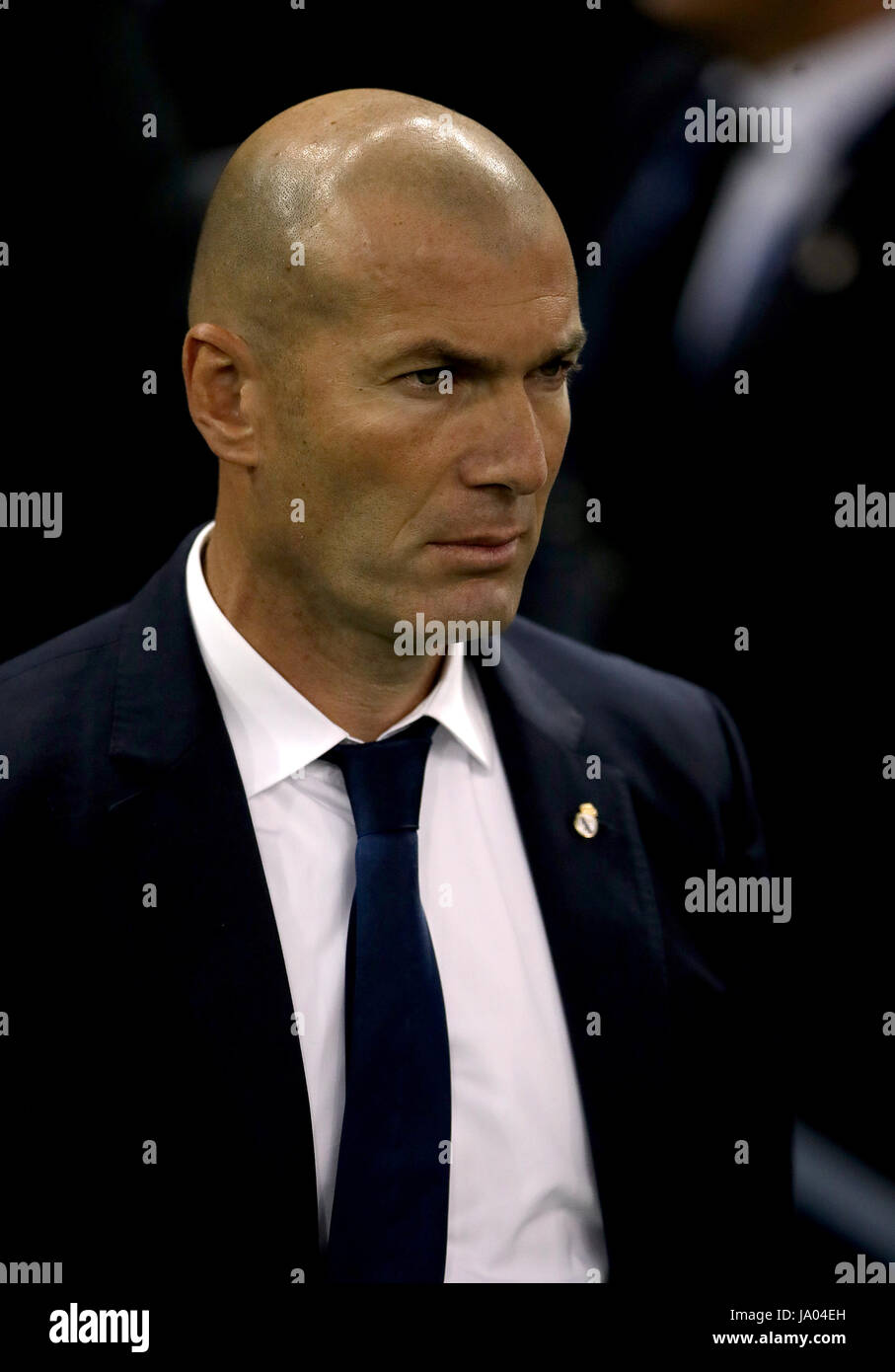 Real Madrid manager Zinedine Zidane during the UEFA Champions League ...
