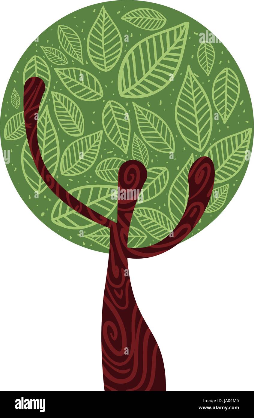 Beautiful tree isolated Stock Vector Image & Art - Alamy