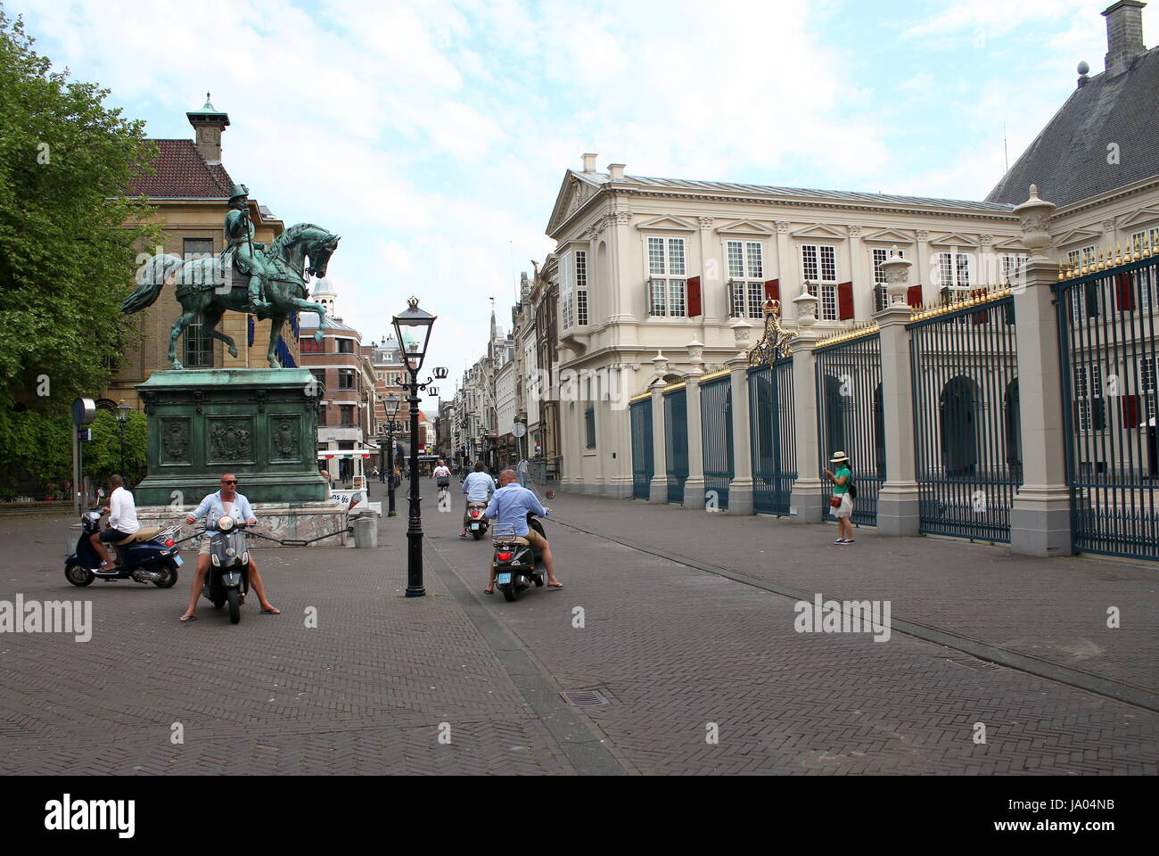Facade of Noordeinde Palace, central The Hague (Den Haag), Netherlands ...