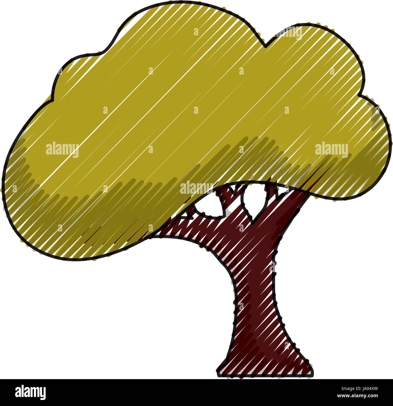 Beautiful tree isolated Stock Vector Image & Art - Alamy