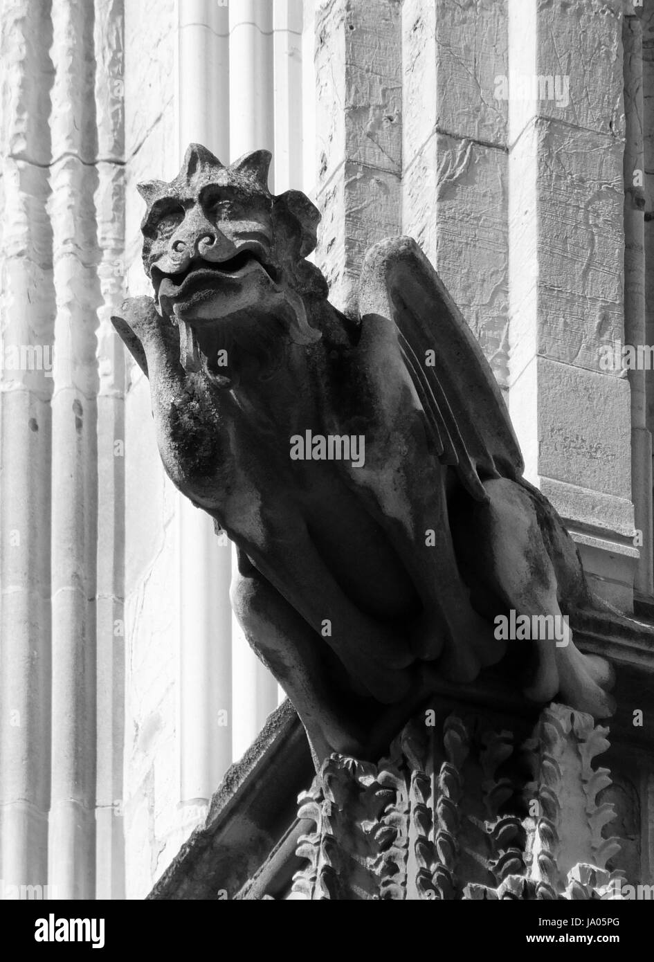 Chimera gargoyle Black and White Stock Photos & Images - Alamy