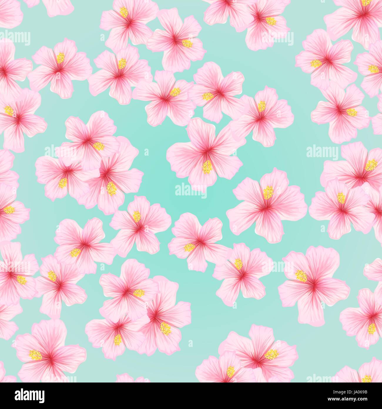 Pink flower, sakura seamless pattern. Japanese cherry blossom for ... Pink flower, sakura seamless pattern. Japanese cherry blossom for ...