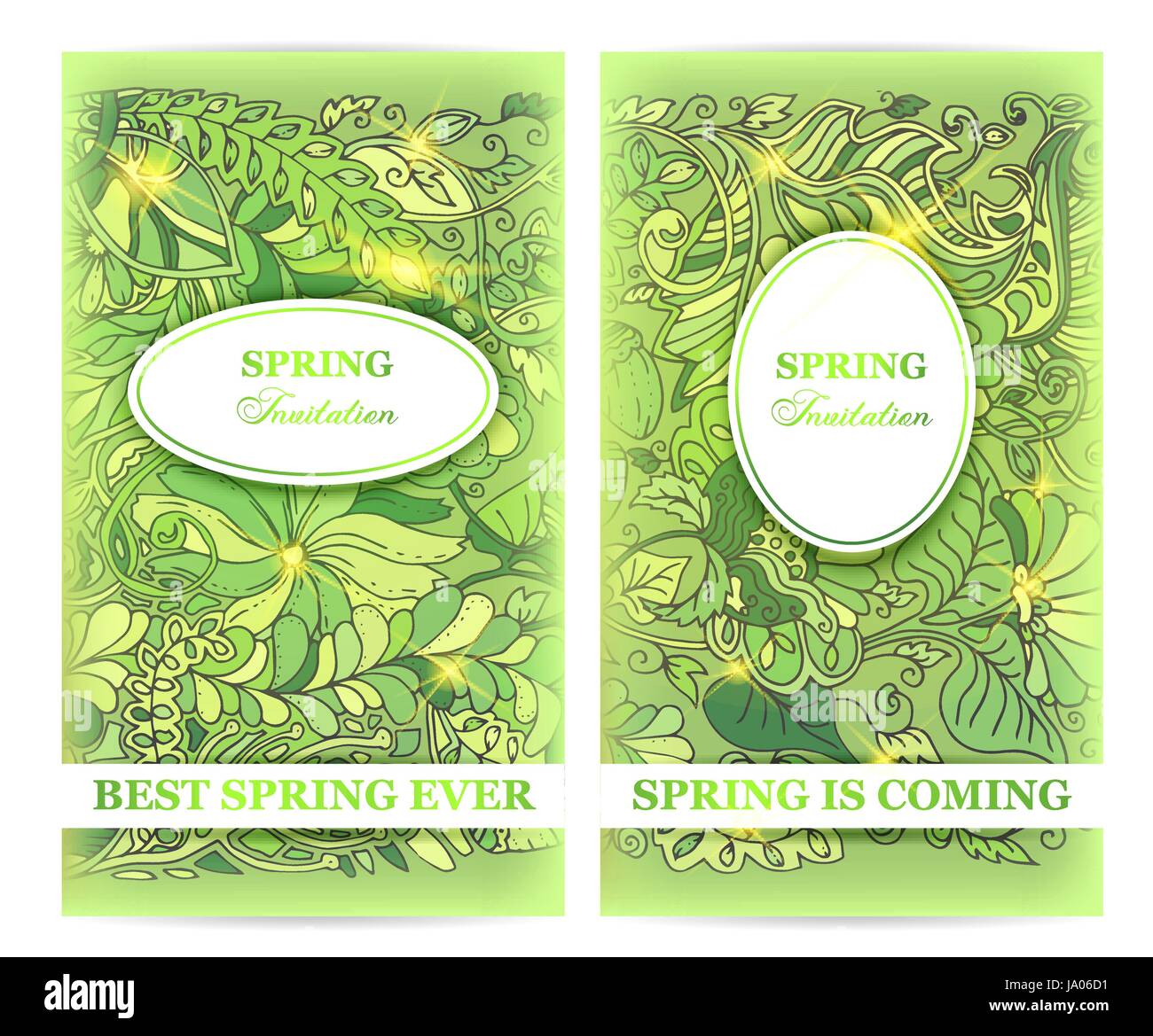 Green flyers Stock Vector Images - Alamy