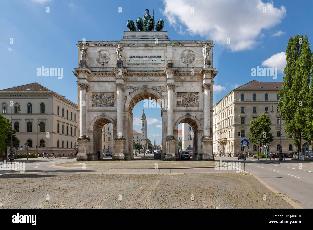 the siegestor in munich Stock Photo - Alamy