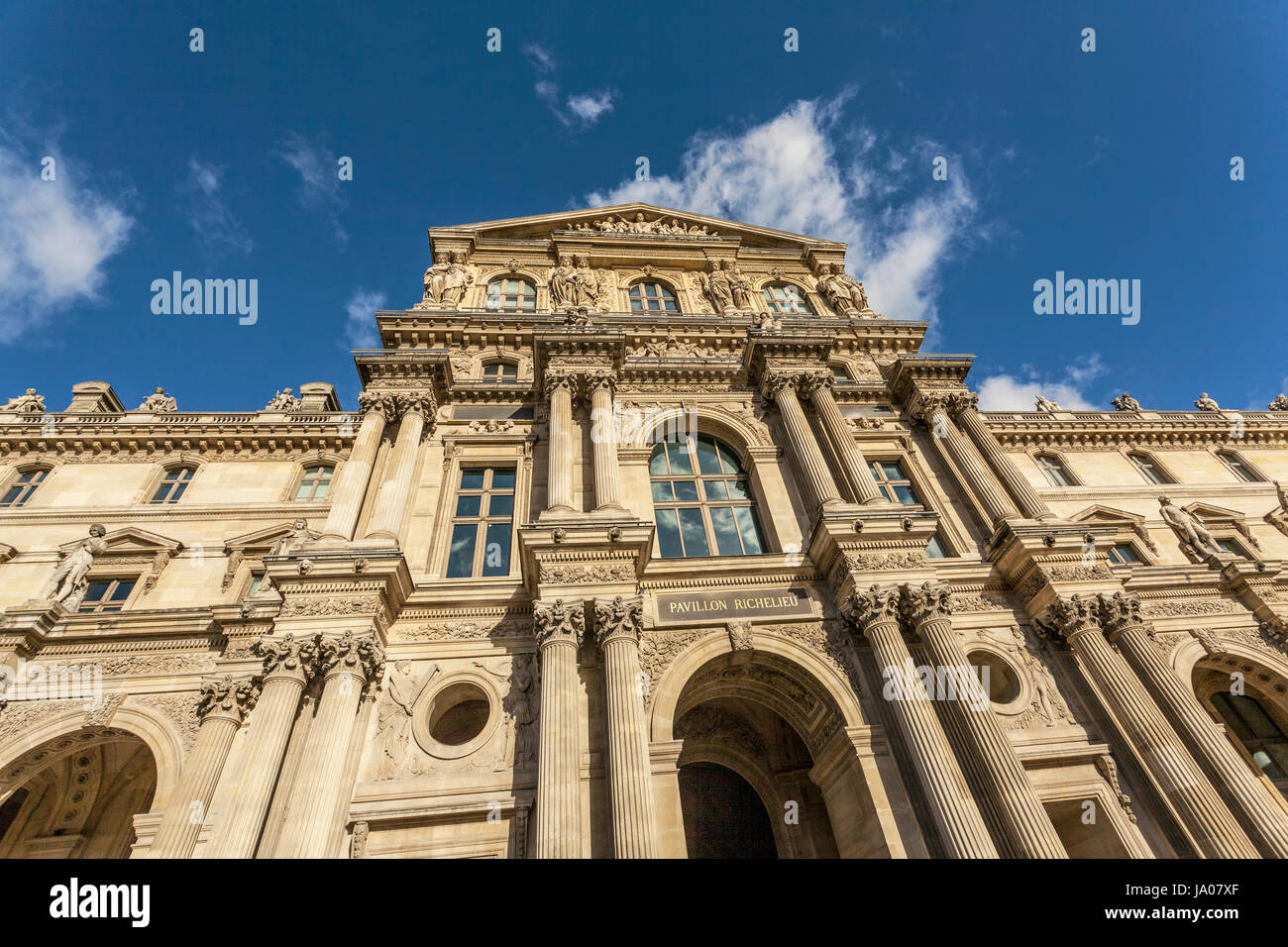 Louvre facade old hi-res stock photography and images - Alamy