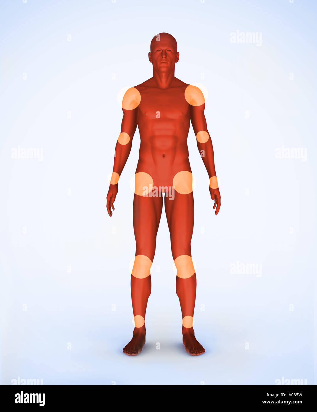 Red knee joints hi-res stock photography and images - Alamy