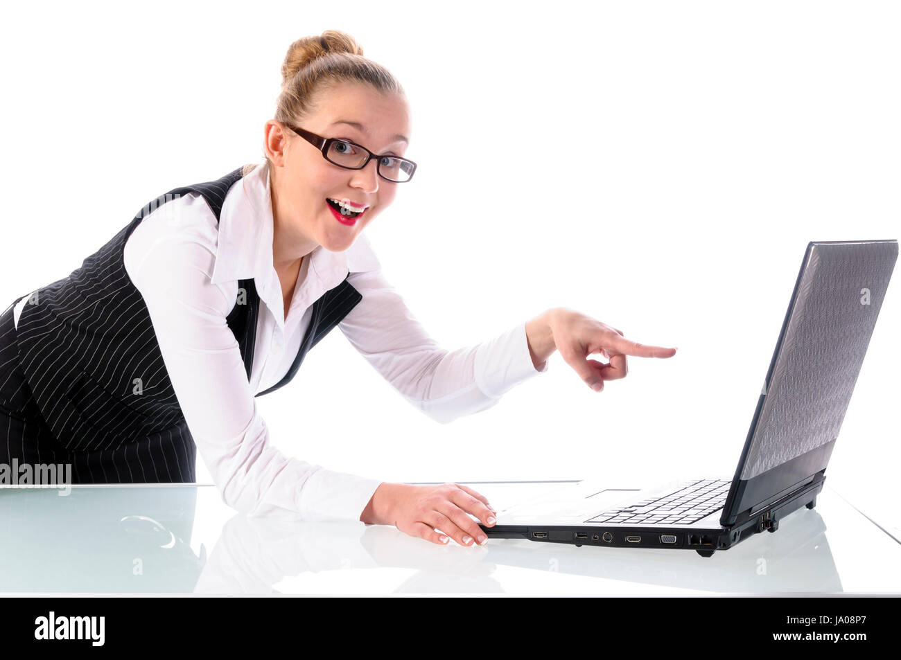 woman, office, laptop, notebook, computers, computer, laugh, laughs ...