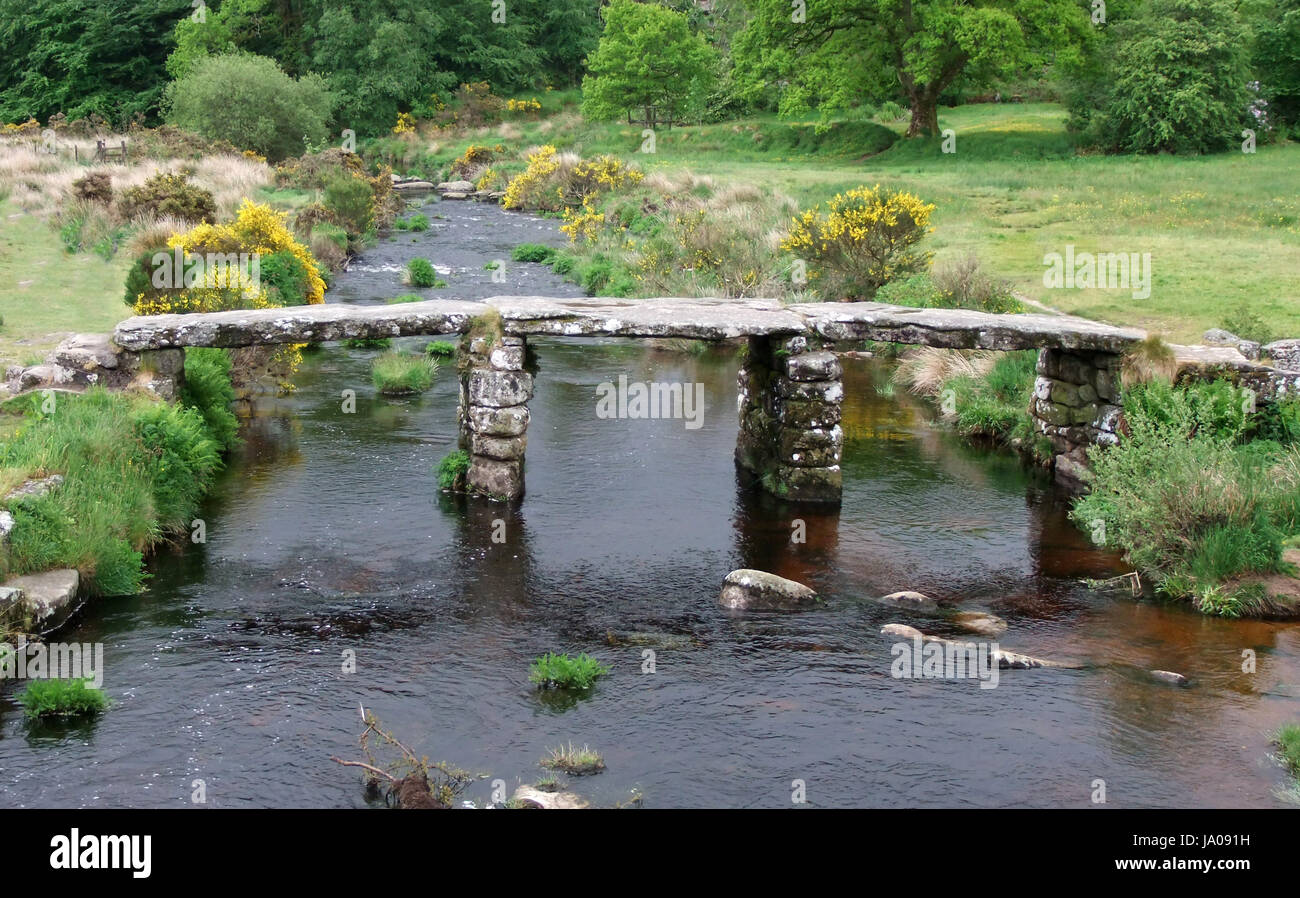 old clapper bridge Stock Photo - Alamy
