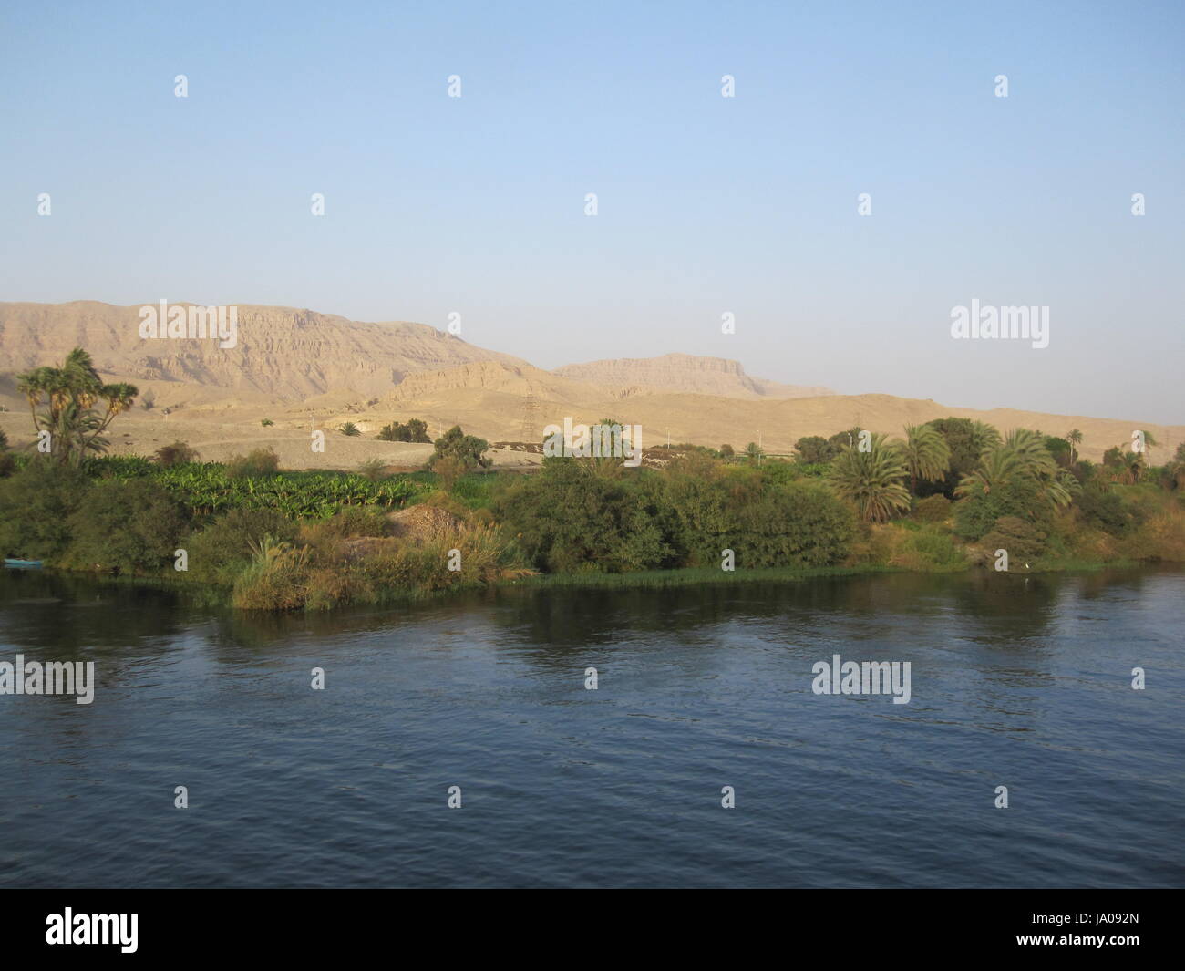 Nile river egypt palmtrees hi-res stock photography and images - Alamy