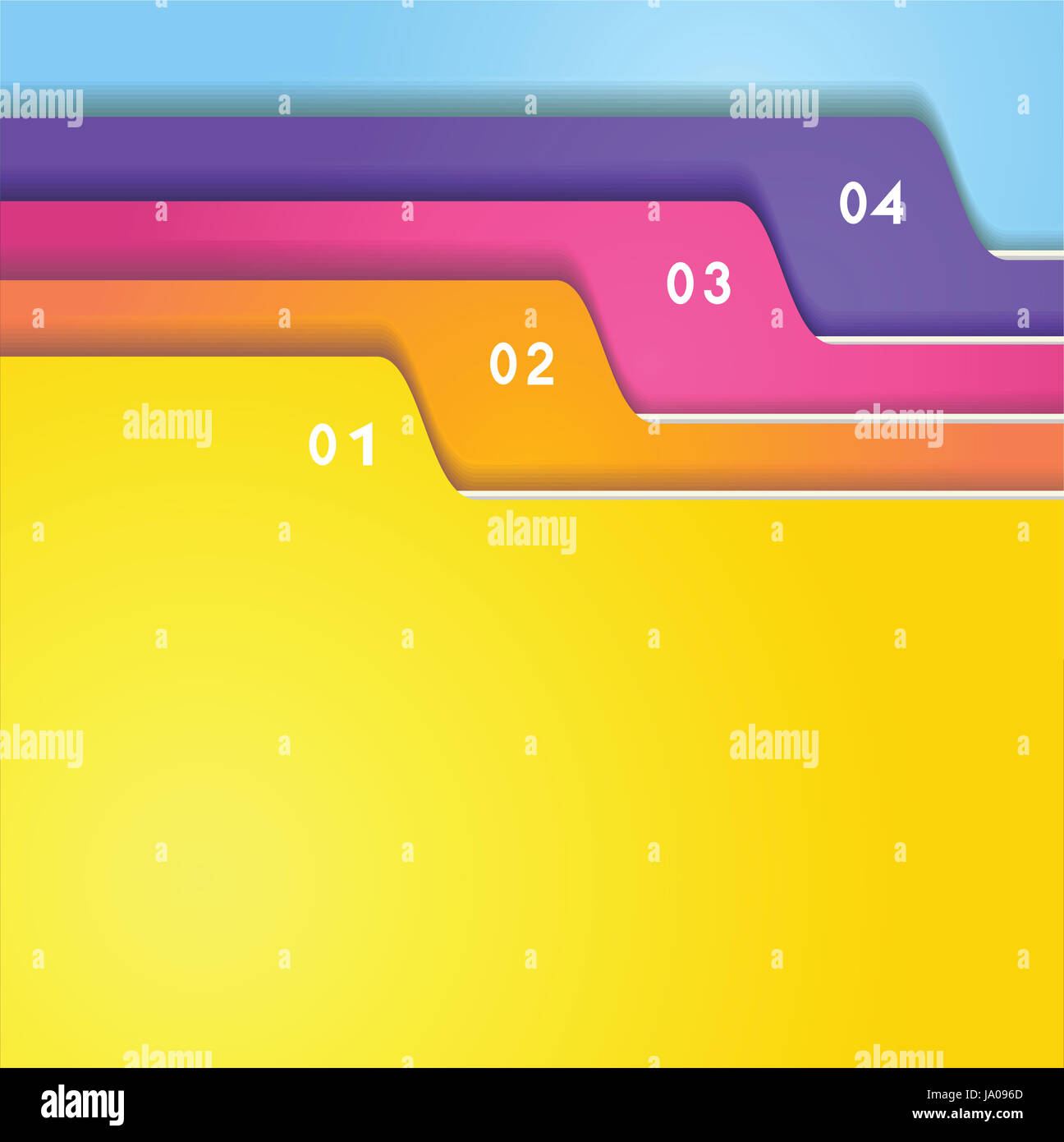 The color folder tabs collection Stock Photo - Alamy