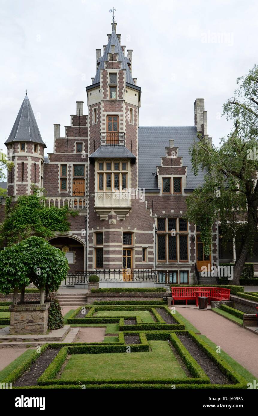 house, building, garden, europe, towers, outside, facade, sight, view ...