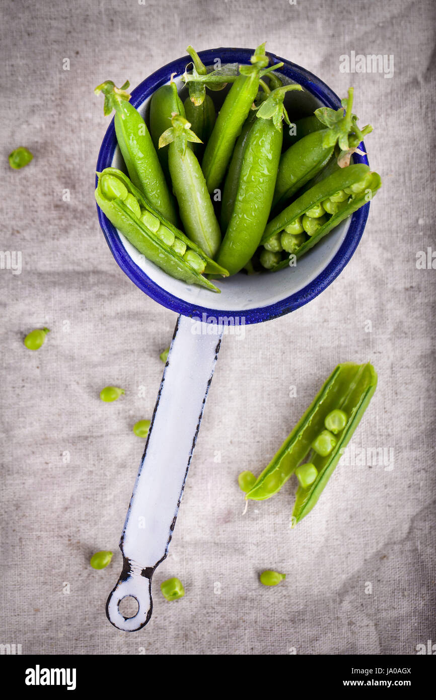 vegetable, sheet ropes, peas, rustical, rustic, sieve, sugar peas, food ...
