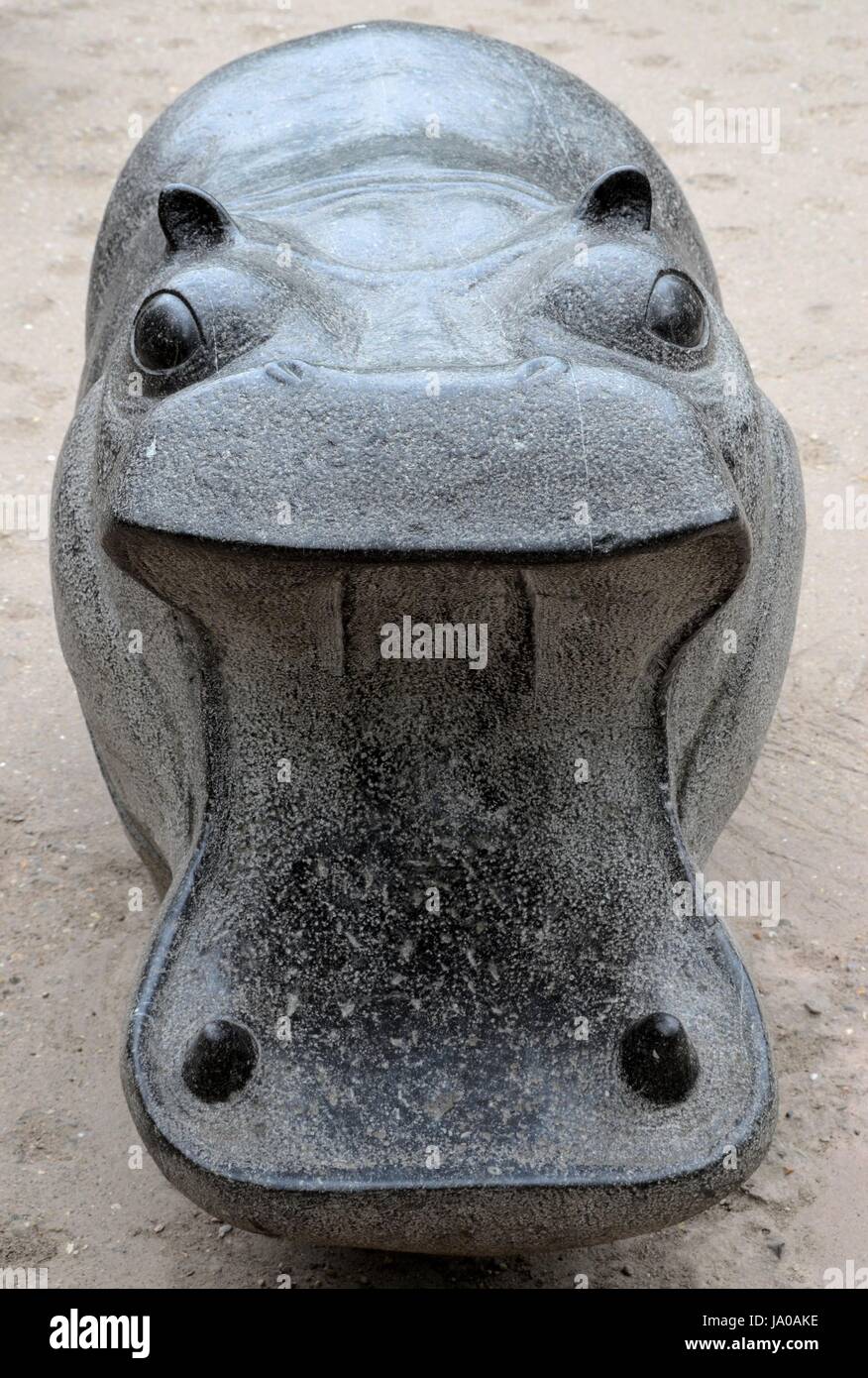 statue, hippo, art, stone, modern, modernity, statue, sculpture, europe ...