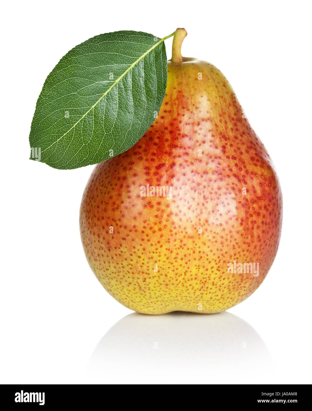 isolated, ripe, fruit, pear, bulb, backdrop, background, white, red ...