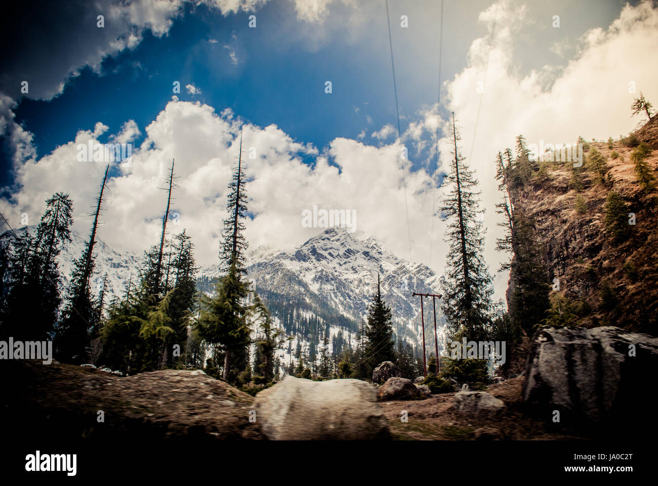 Snow Peak mountain Stock Photo - Alamy