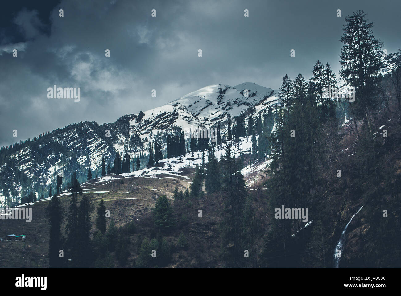 Snow Peak mountain Stock Photo - Alamy