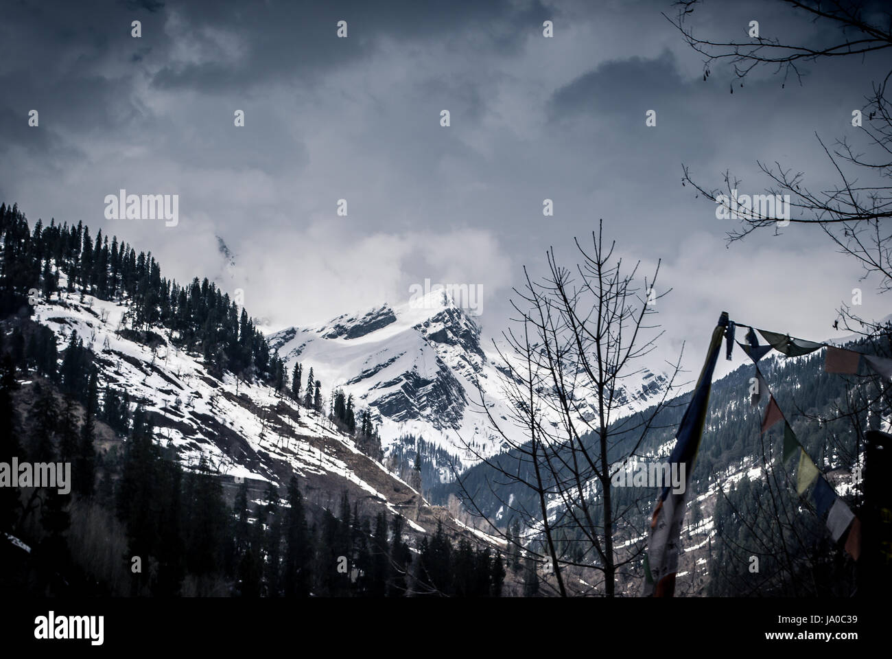 Snow Peak mountain Stock Photo - Alamy