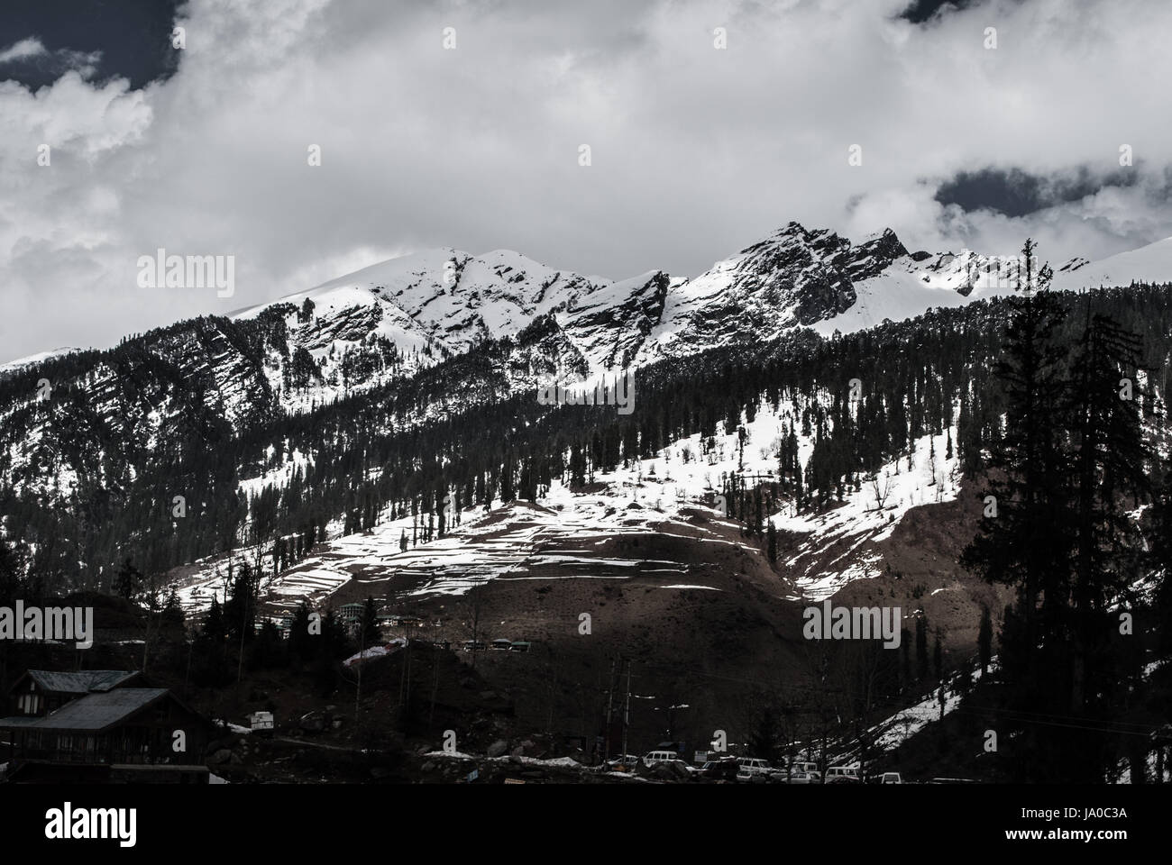 Snow Peak mountain Stock Photo - Alamy