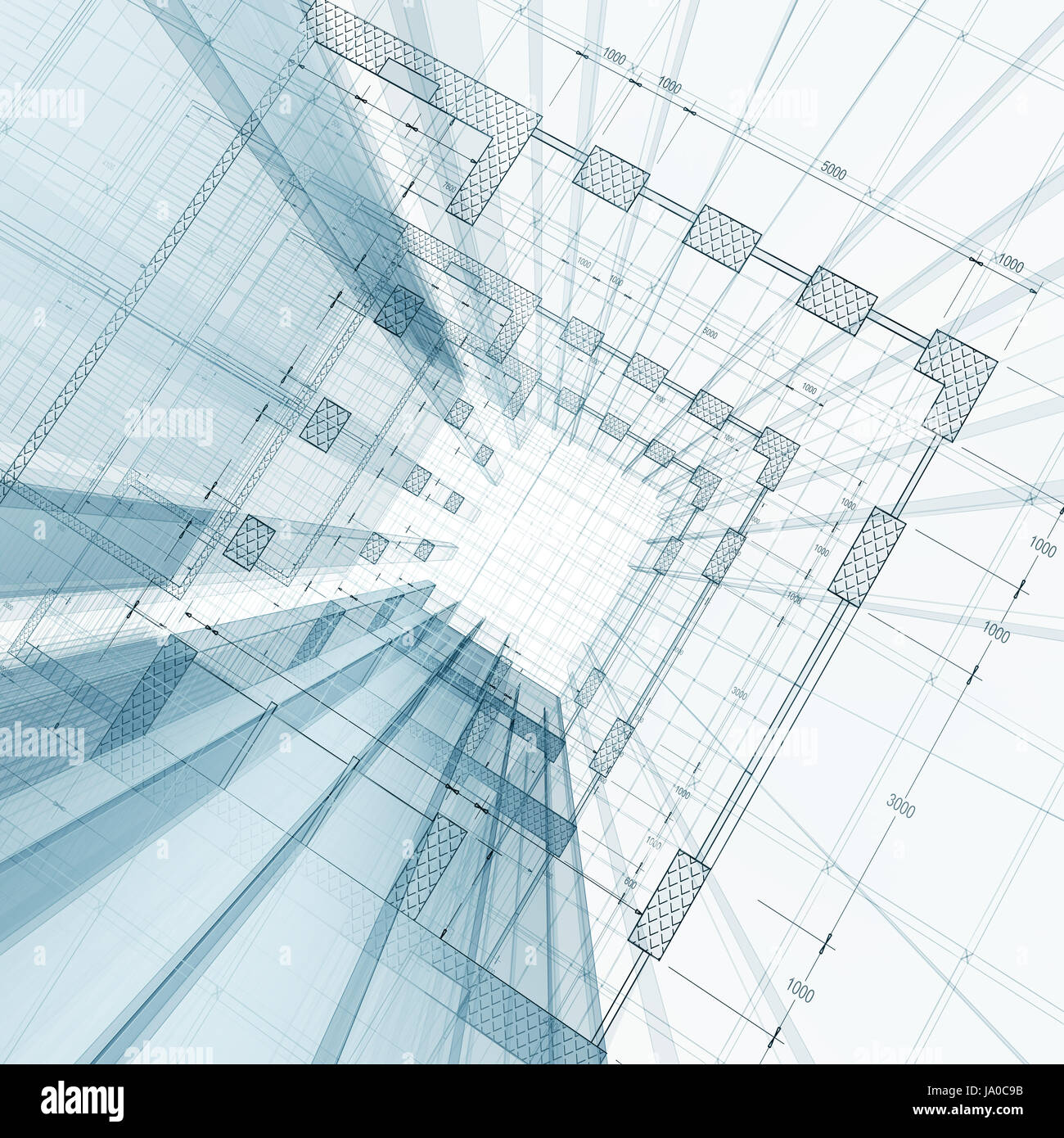 blue, model, design, project, concept, plan, draft, engineering, look ...