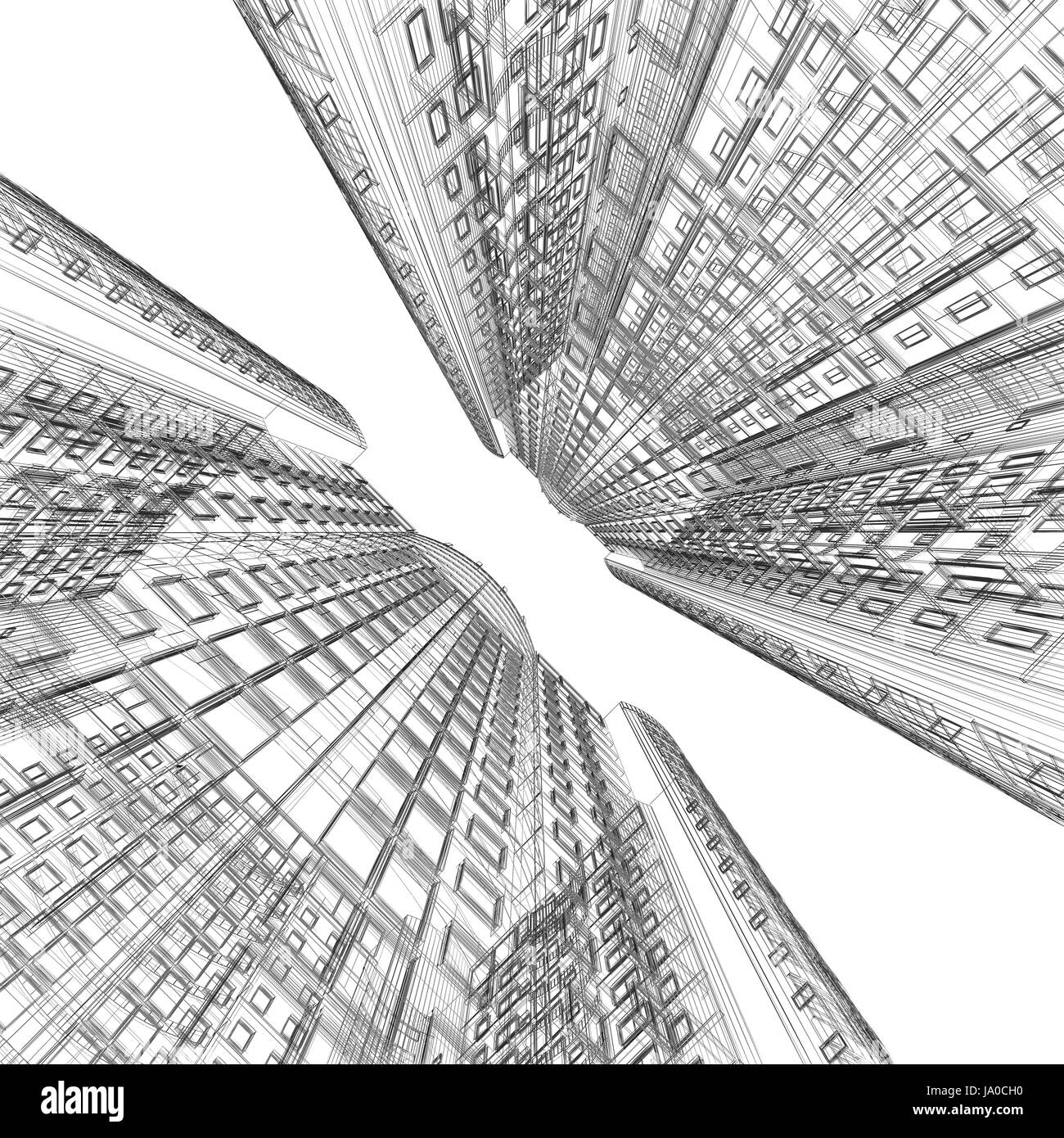 house, building, isolated, model, design, project, concept, plan, draft ...