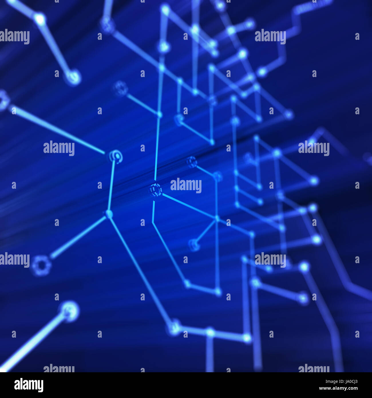 blue, objects, model, design, project, concept, plan, draft, connected ...